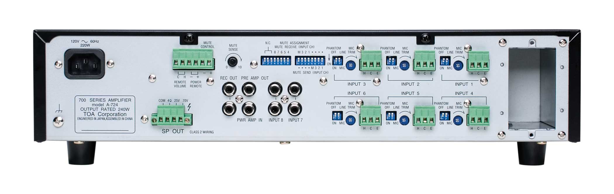 Help setting up a TOA A706 Amp/Mixer | AVS Forum